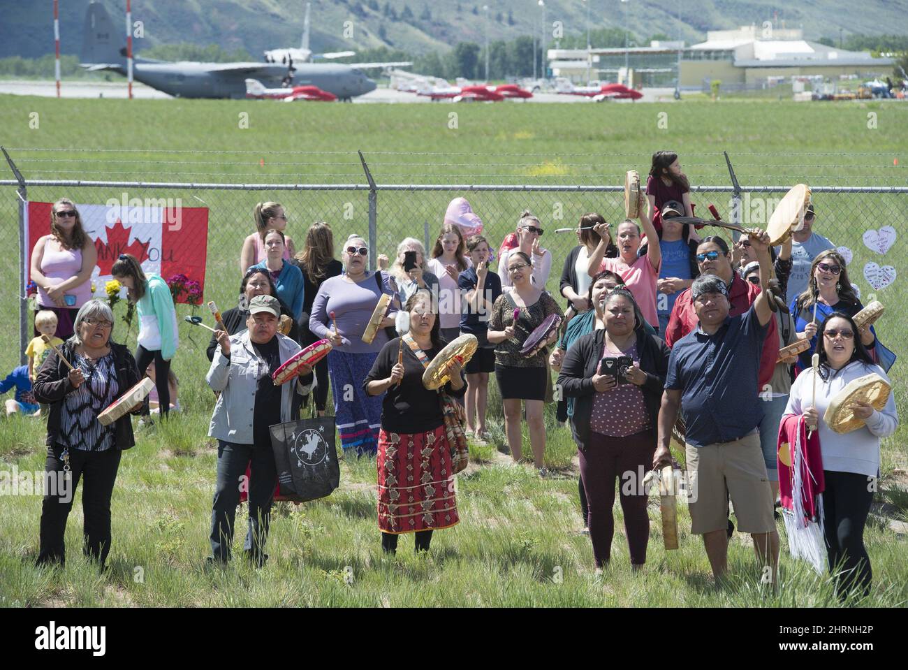 First Nations drummers salute Royal Canadian Air Force Public Affairs ...