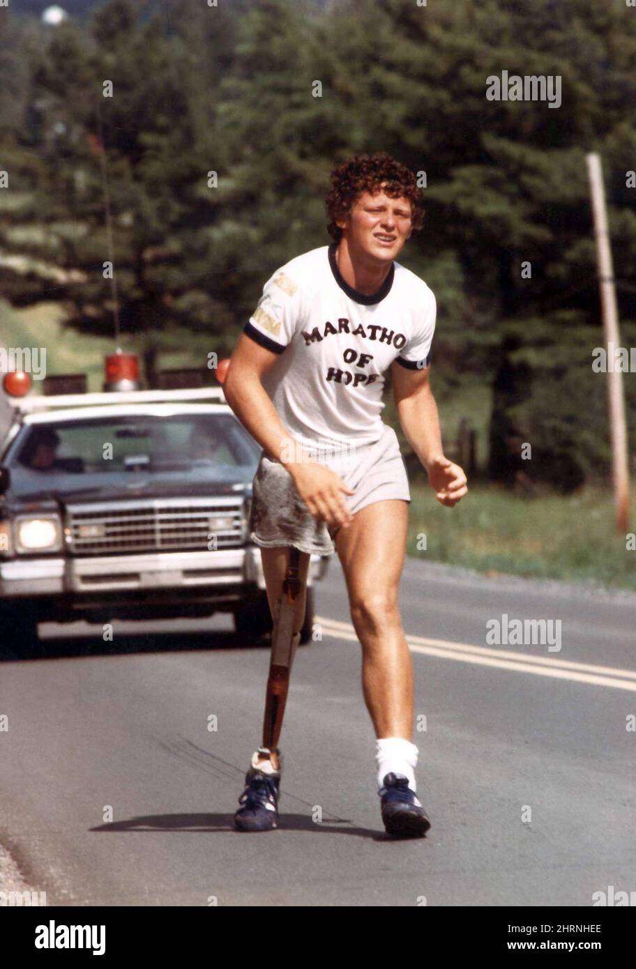 Marathon of Hope runner Terry Fox is shown in a 1981 file photo. What ...