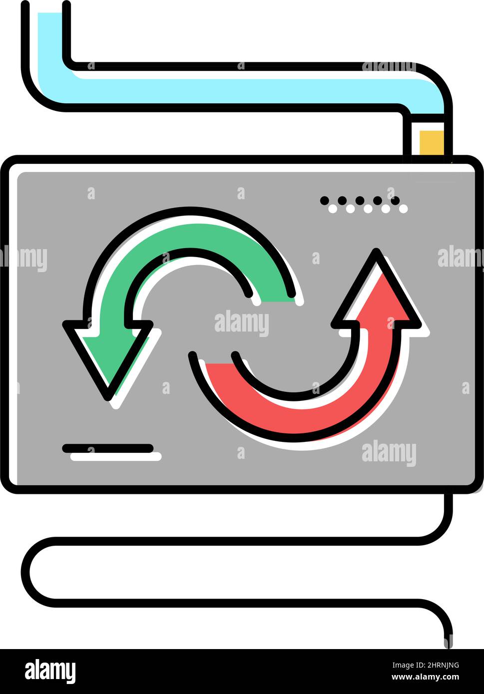 converter and exchange color icon vector illustration Stock Vector ...