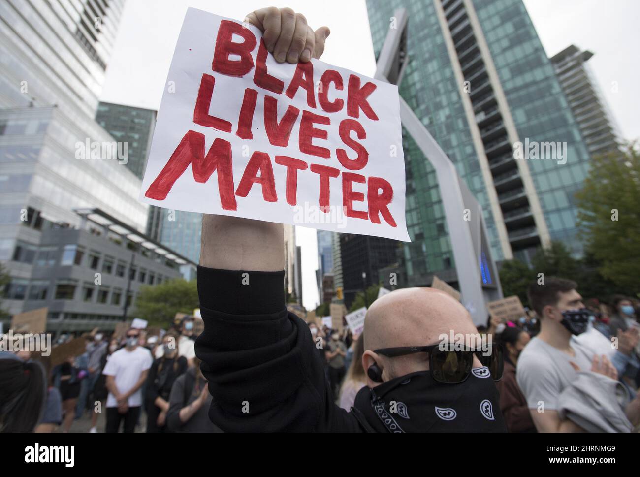 Thousands of people gather for a peaceful rally in Vancouver, Friday ...