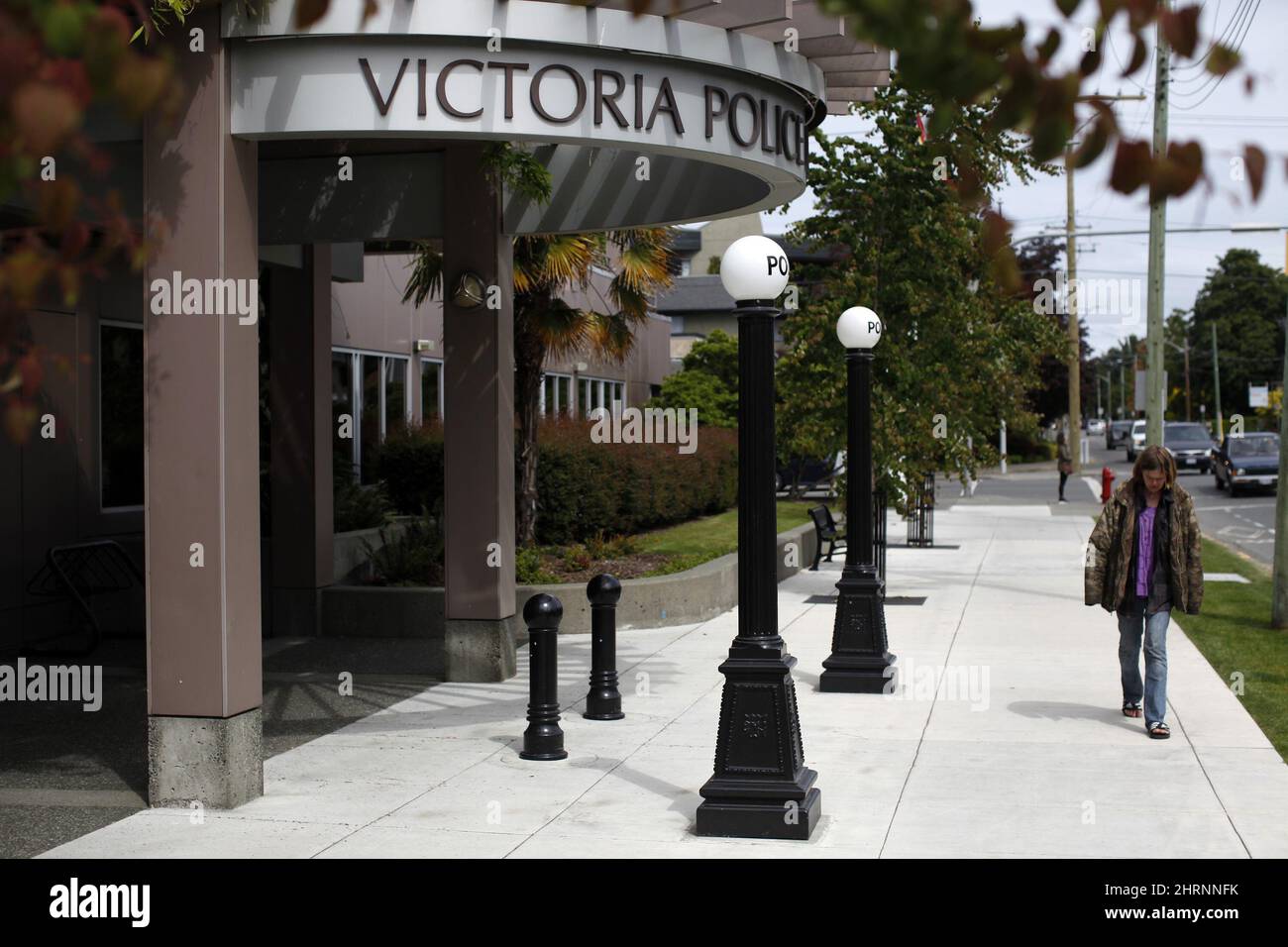 Victoria Police headquarters in Victoria, B.C. is shown on Wednesday ...