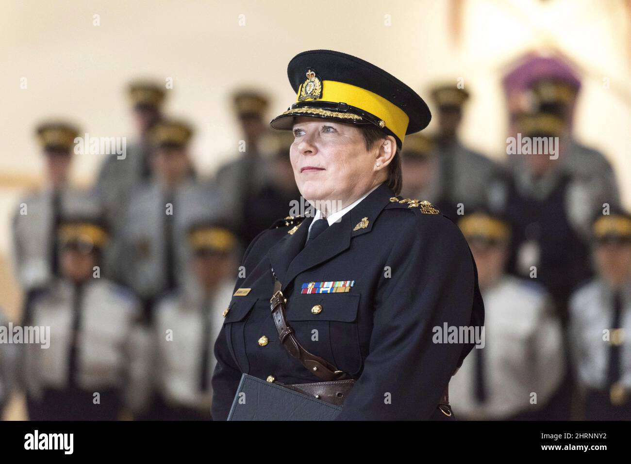 Brenda Lucki speaks during a press event at RCMP "Depot" Division in ...