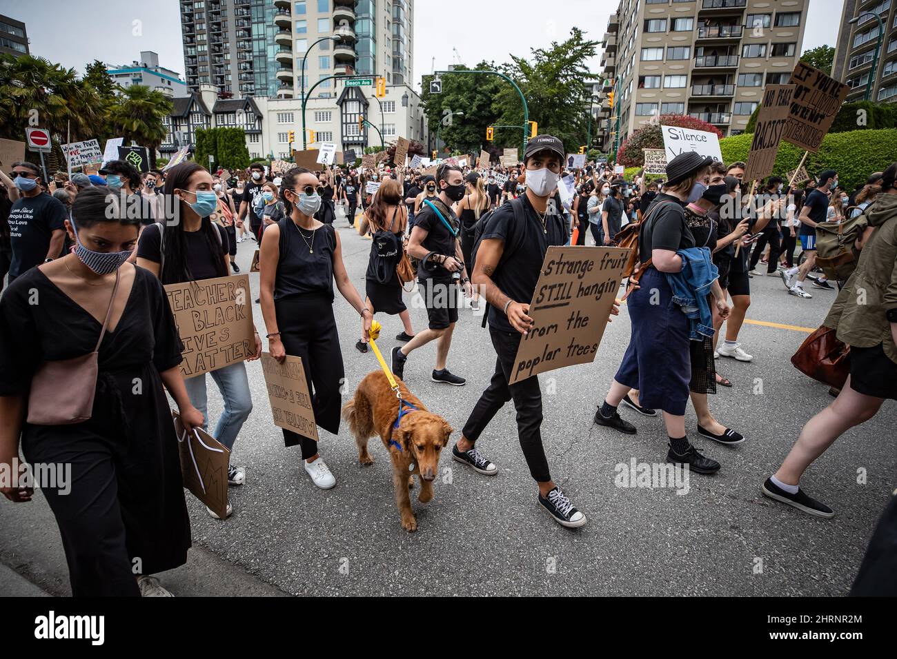 Thousands of people march to mark Juneteenth, in Vancouver, B.C ...