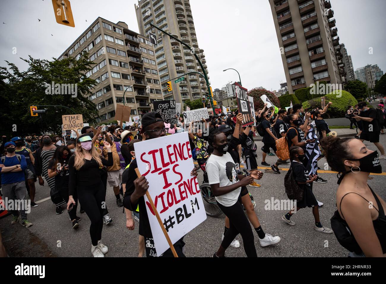 Thousands of people march to mark Juneteenth, in Vancouver, B.C ...