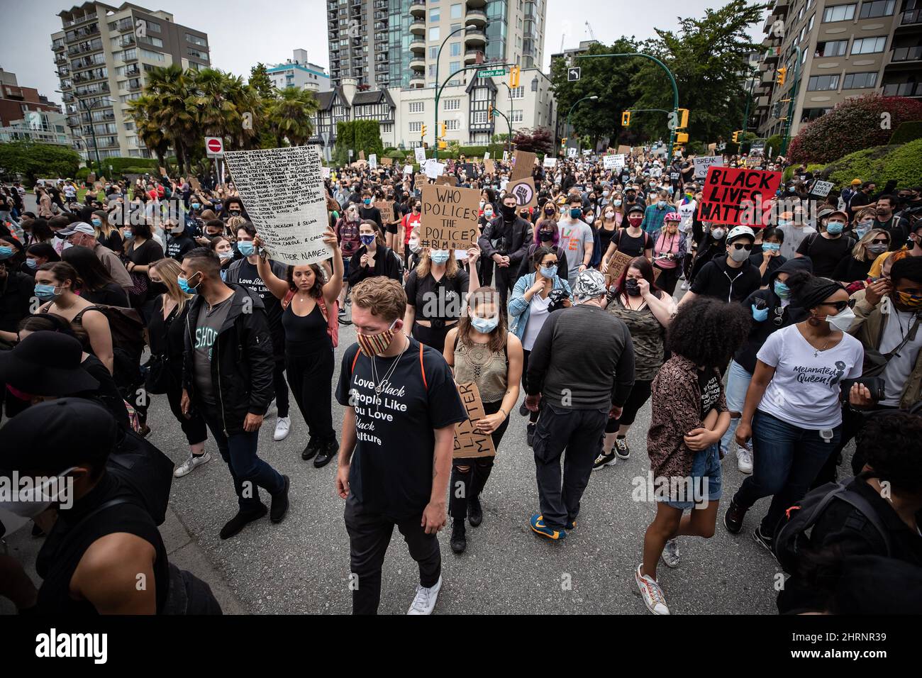 Thousands of people march to mark Juneteenth, in Vancouver, B.C ...