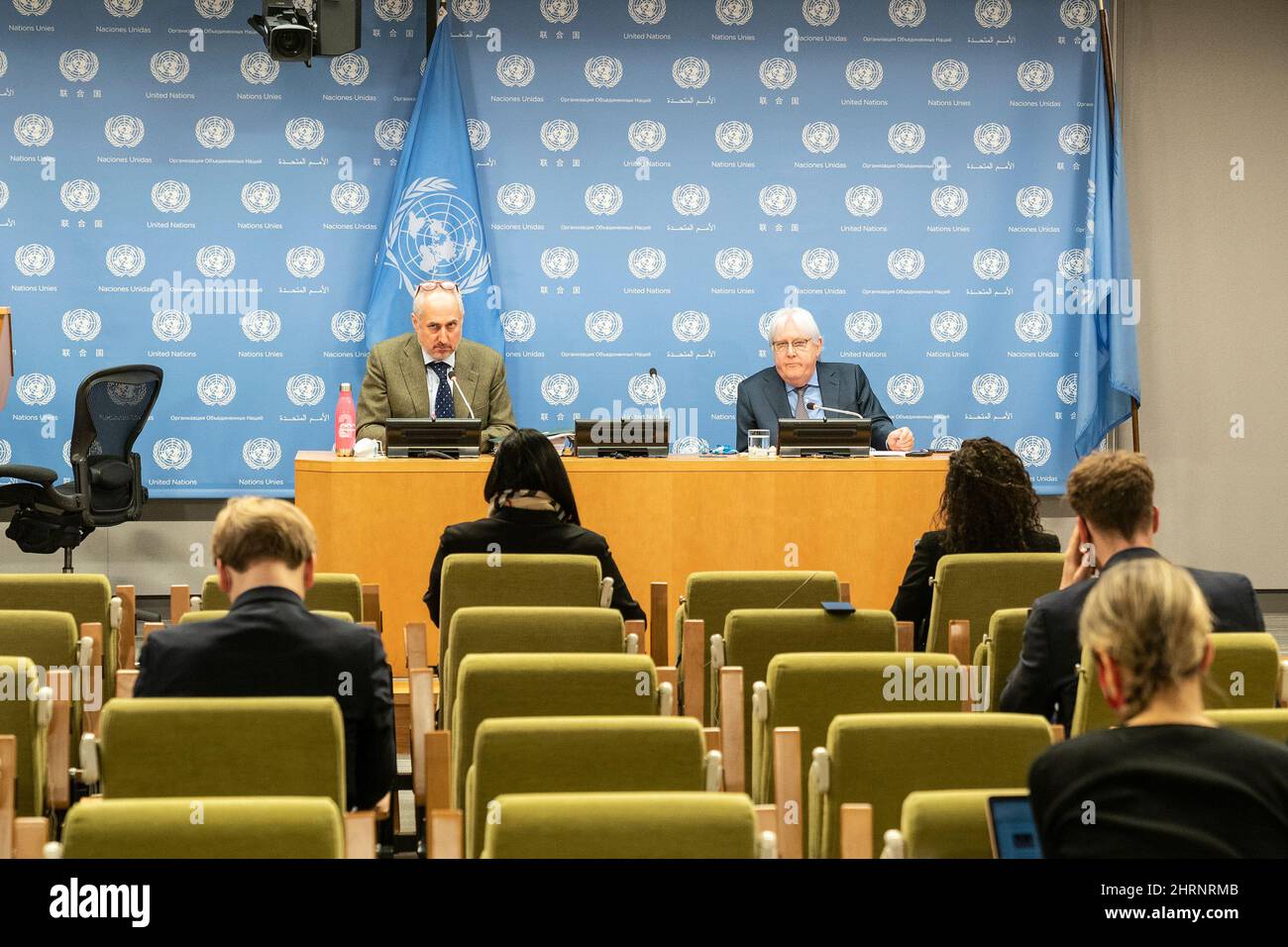 United Nations. 25th Feb, 2022. Martin Griffiths, Under-Secretary ...