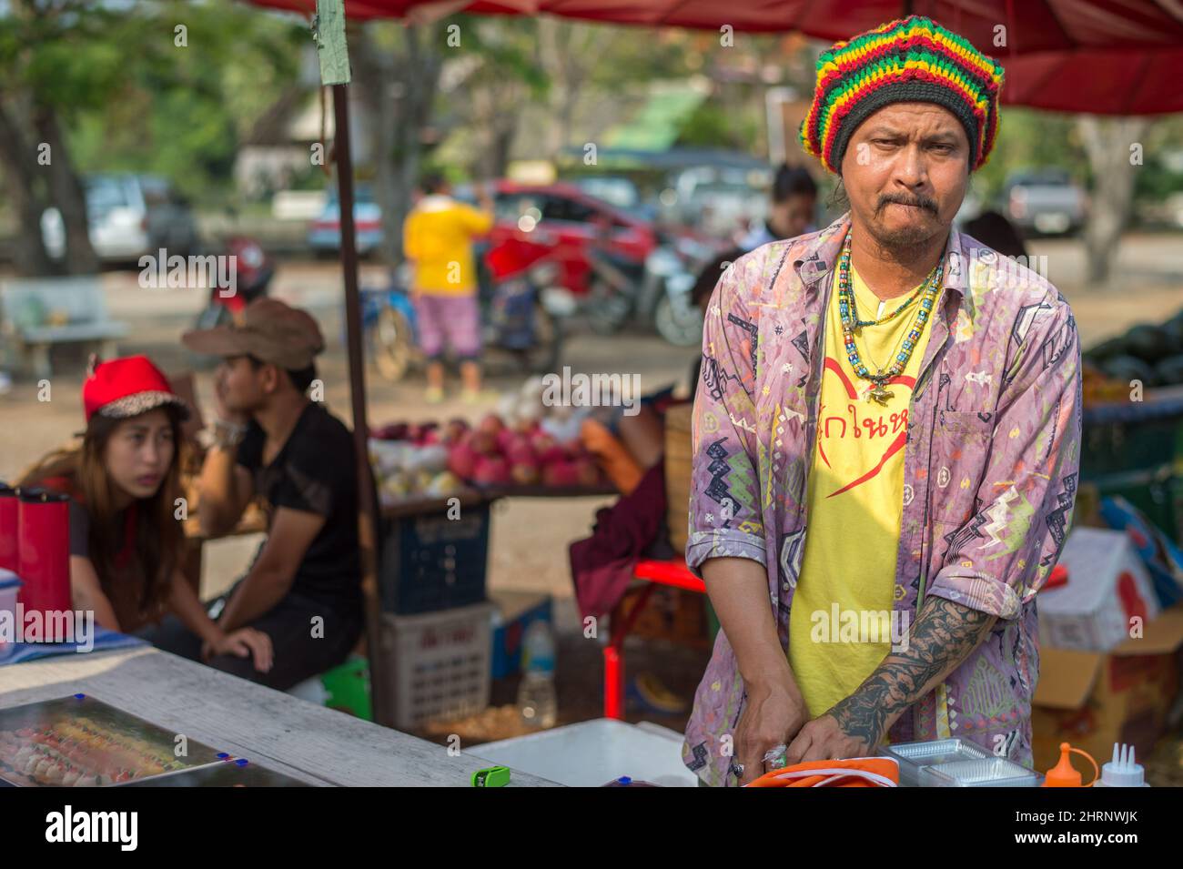 Local Sunday market in Khao Tao village just south of Hua Hin in ...
