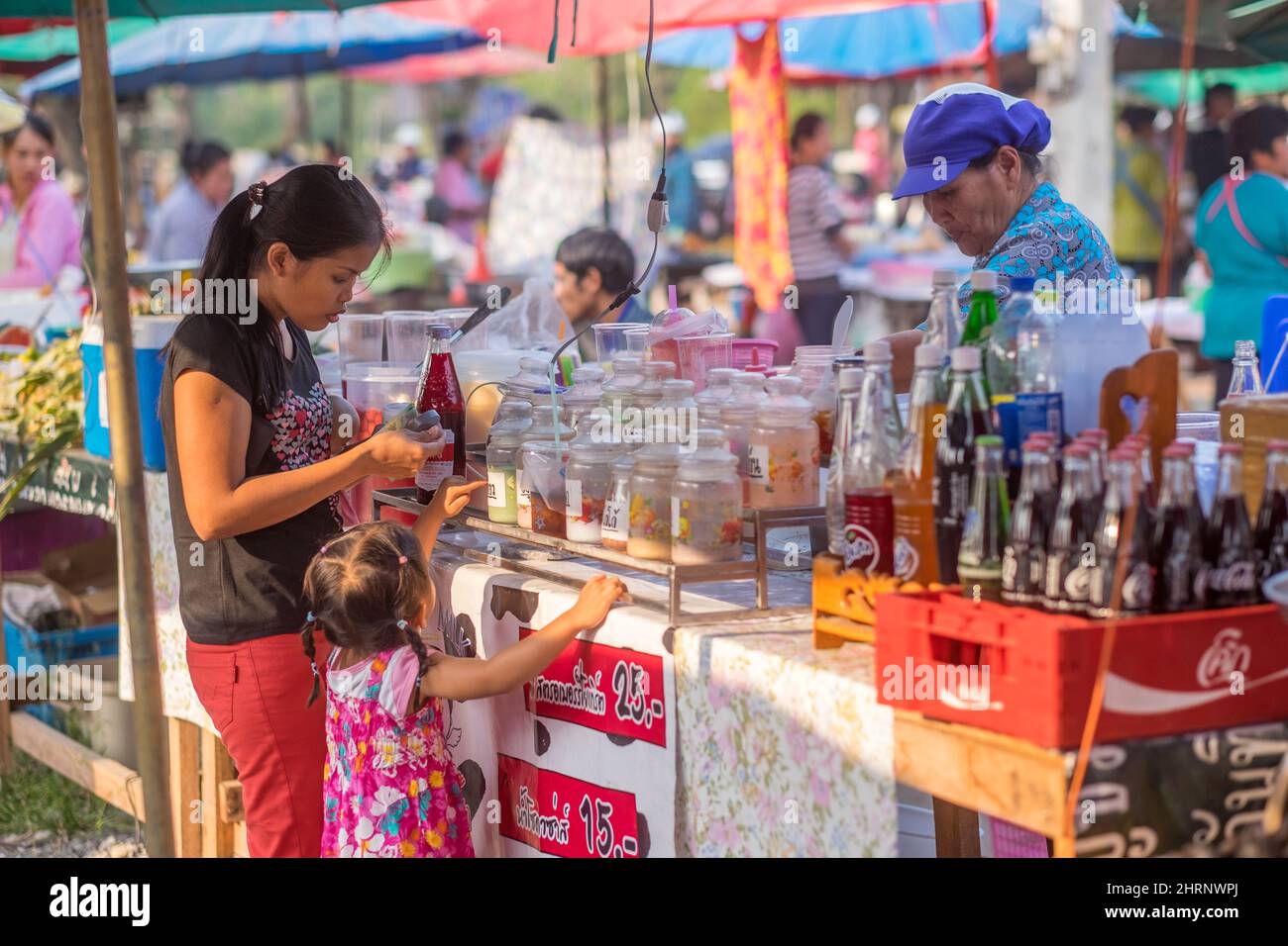 Local Sunday market in Khao Tao village just south of Hua Hin in ...