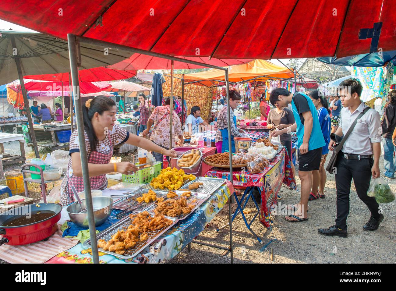 Local Sunday market in Khao Tao village just south of Hua Hin in ...