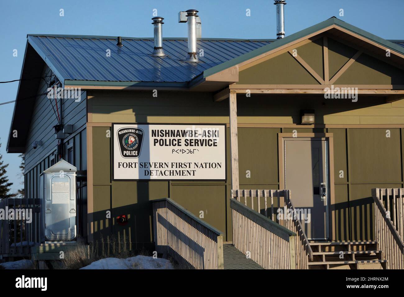 The Nishnawbe Aski Nation Police Service detachment is seen in Fort ...