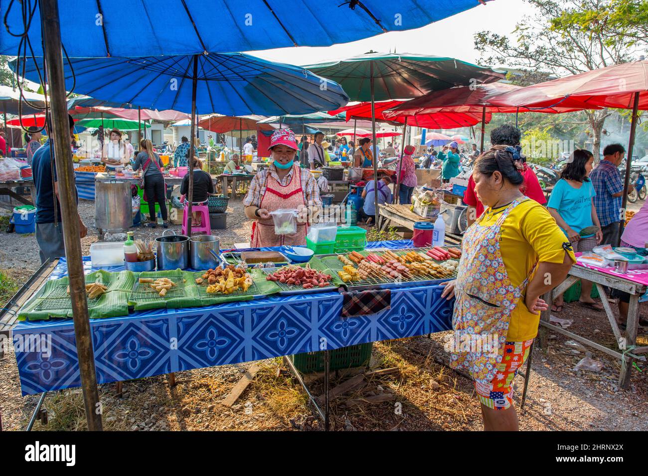 Local Sunday market in Khao Tao village just south of Hua Hin in ...