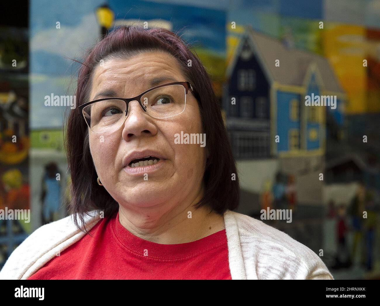 Chief Andrea Paul, of the Pictou Landing First Nation, attends a ...
