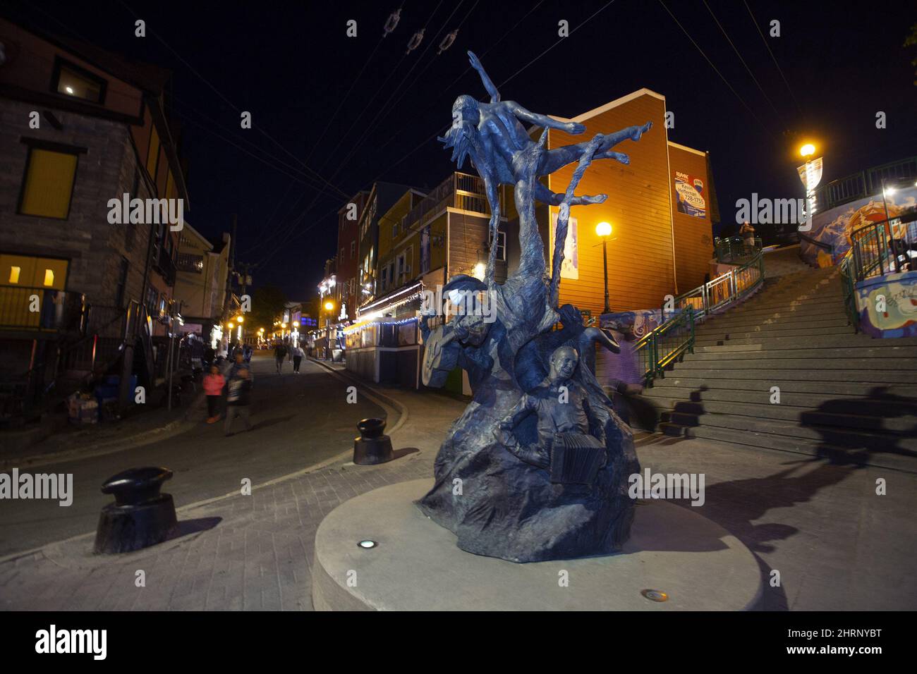 A mask has been placed on the iconic statue of Newfoundland musician ...