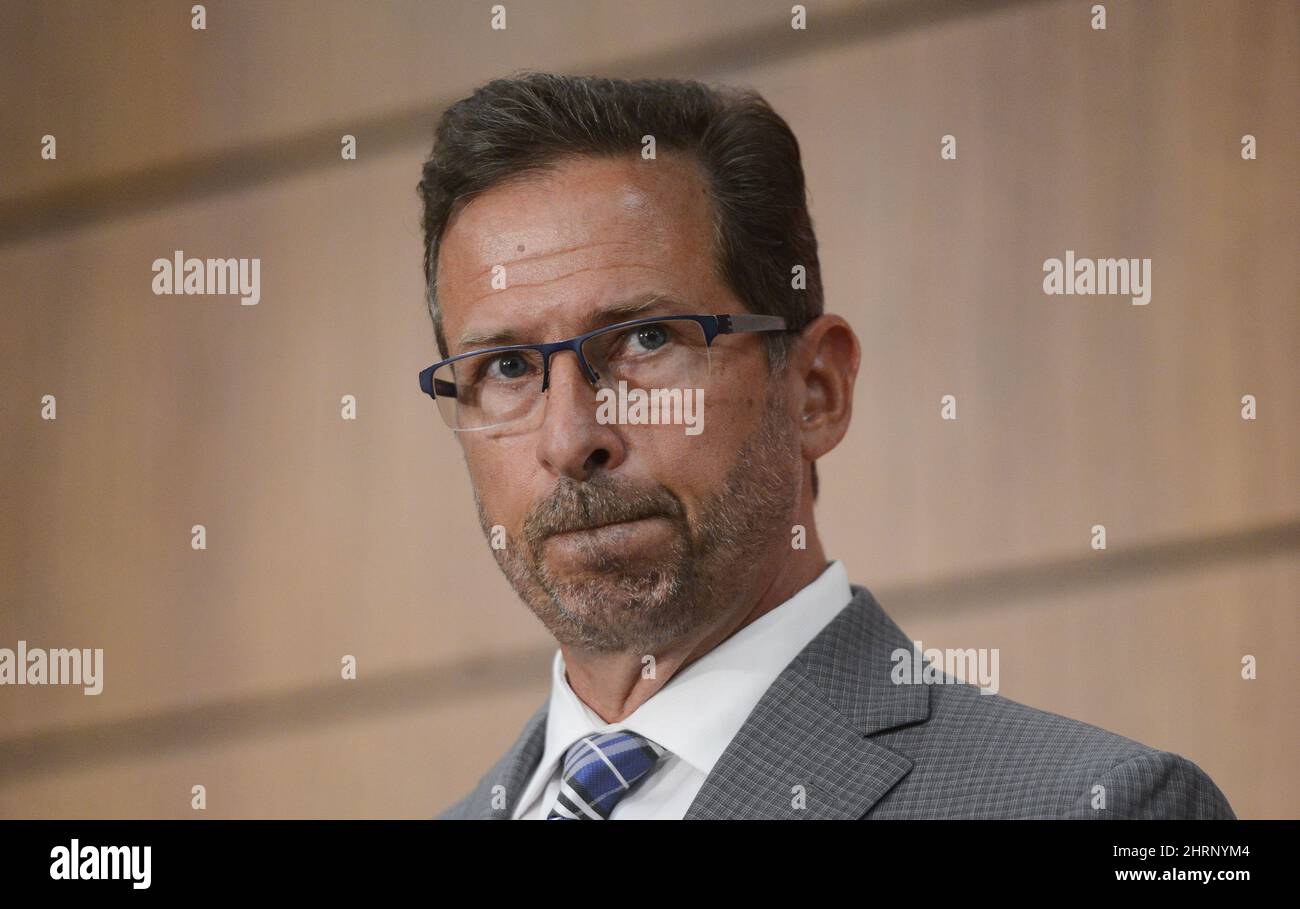 Bloc Quebecois Leader Yves-Francois Blanchet holds a press conference ...