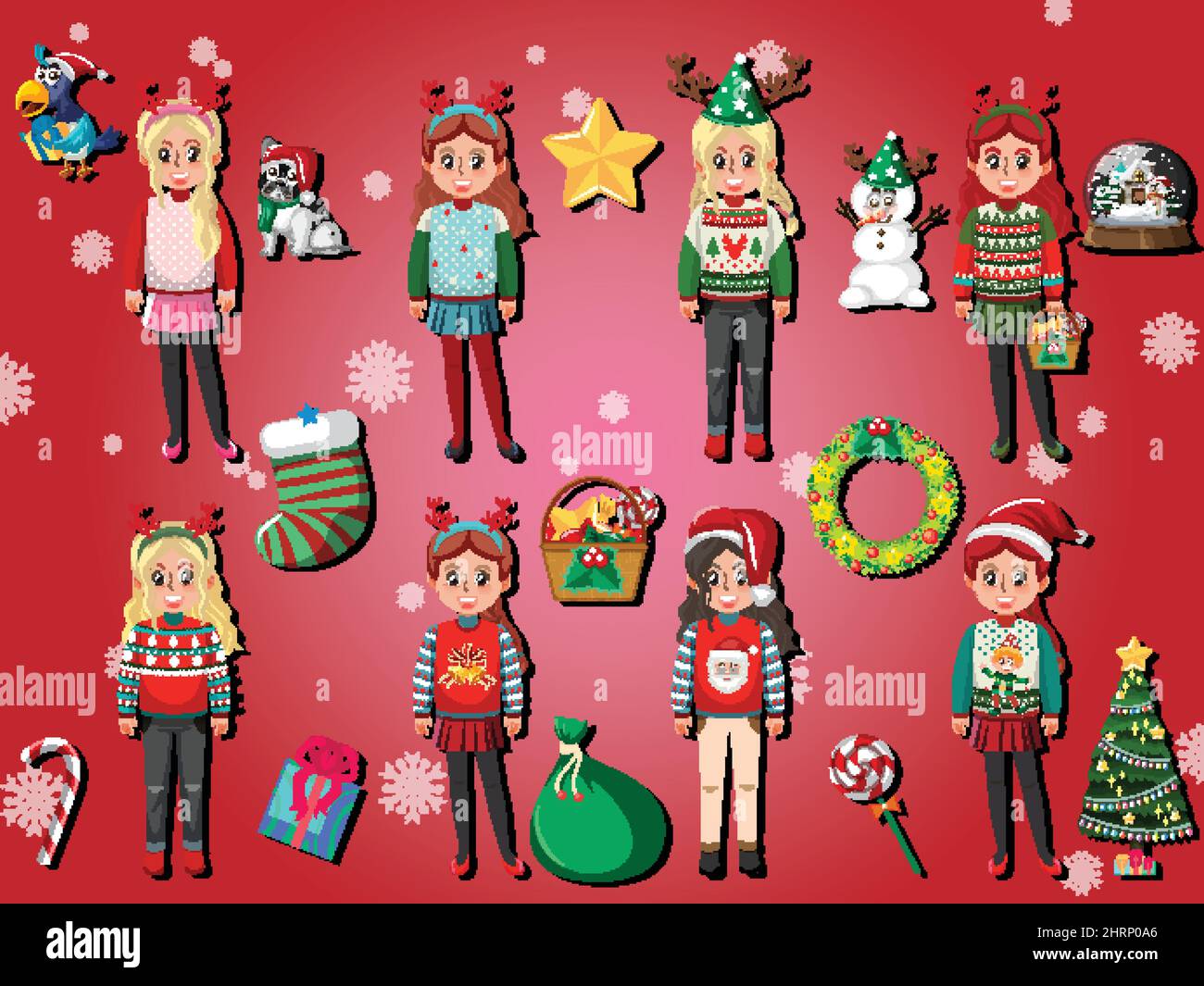 Santa outfits Stock Vector Images - Alamy