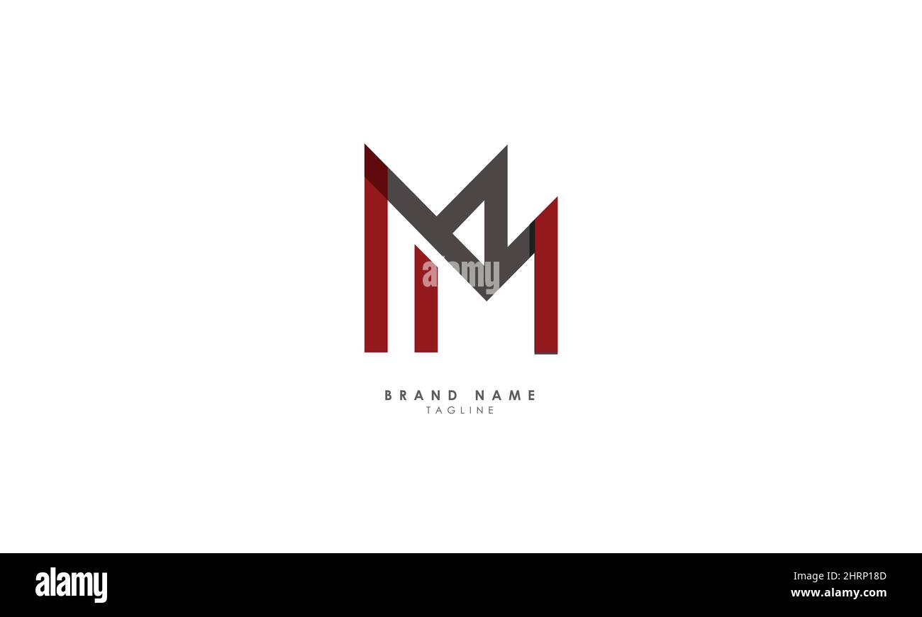 Mm initials logo hi-res stock photography and images - Alamy