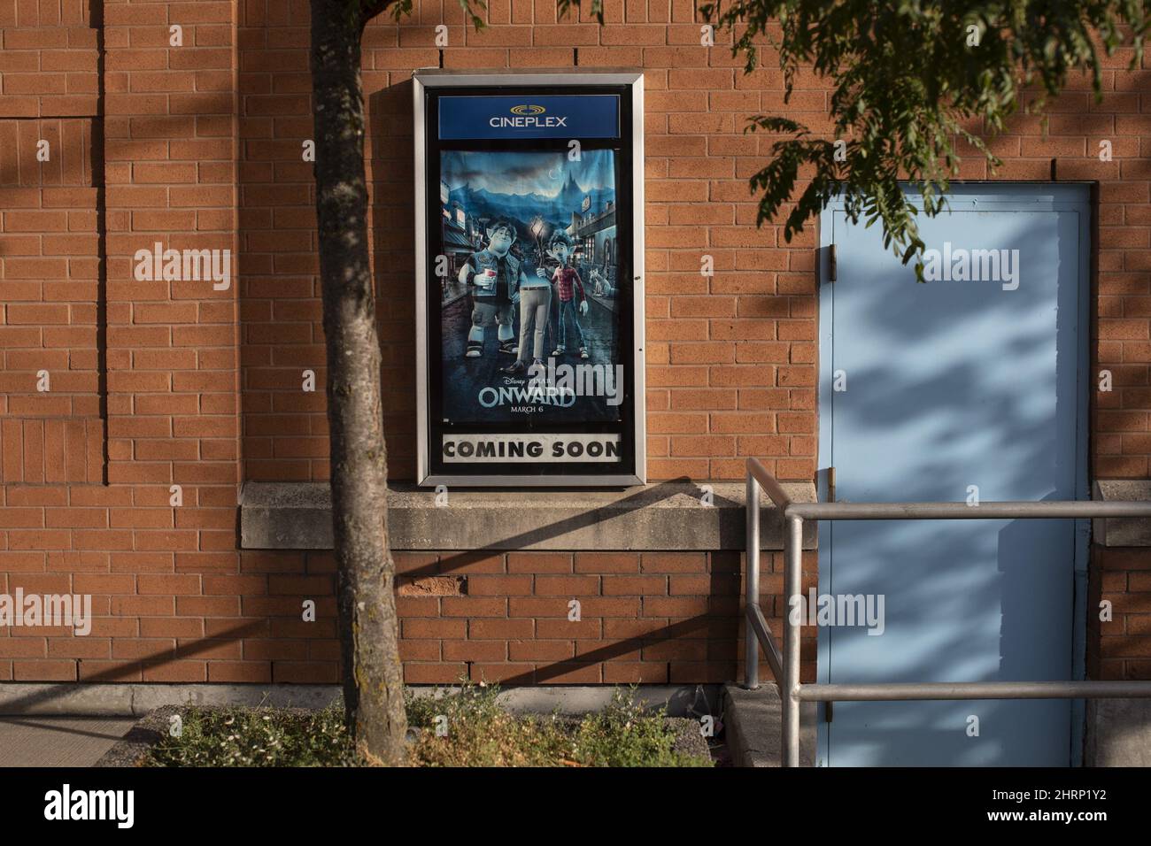 Posters advertising a movie is shown at a Cineplex movie theatre in ...
