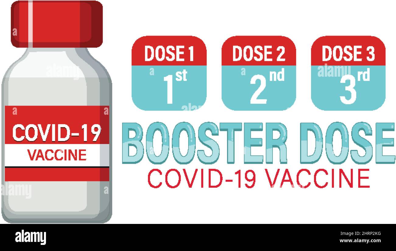 Booster shorts covid 19 vaccine logo illustration Stock Vector Image ...