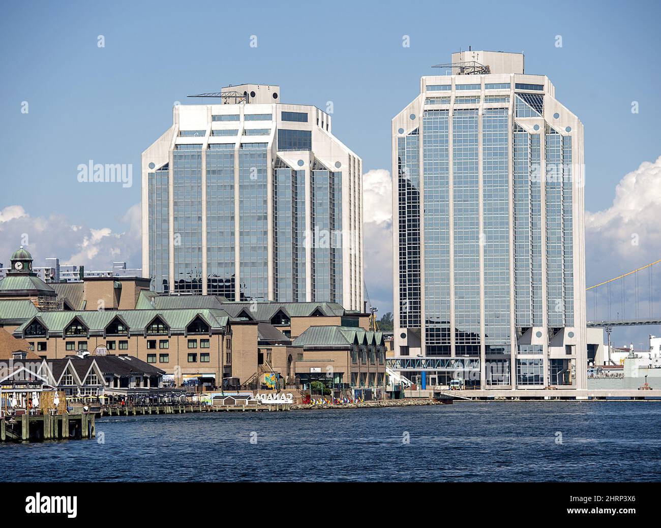 The Purdy's Wharf office complex, one of the prominent architectural ...