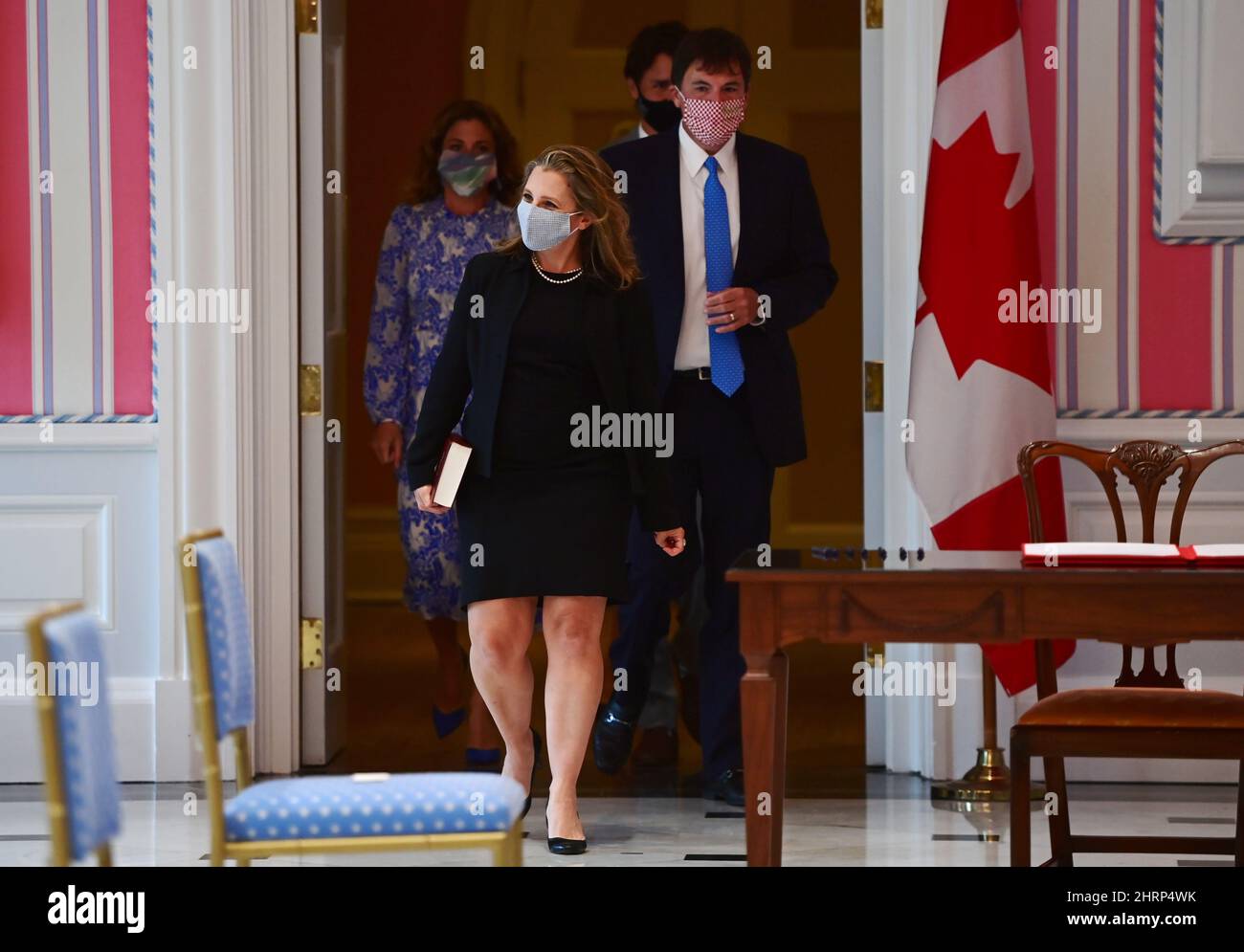 Chrystia Freeland and Dominic LeBlanc arrive along with Sophie Gregoire ...