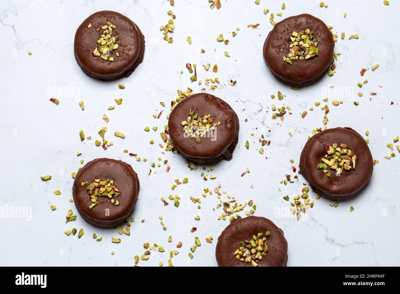 Top view plate cookies hi-res stock photography and images - Alamy
