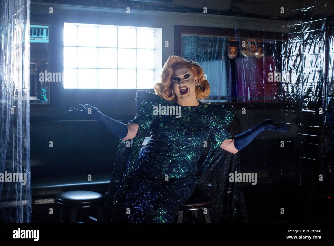 Drag Queen Miss Conception (aka Kevin Levesque) is photographed between ...