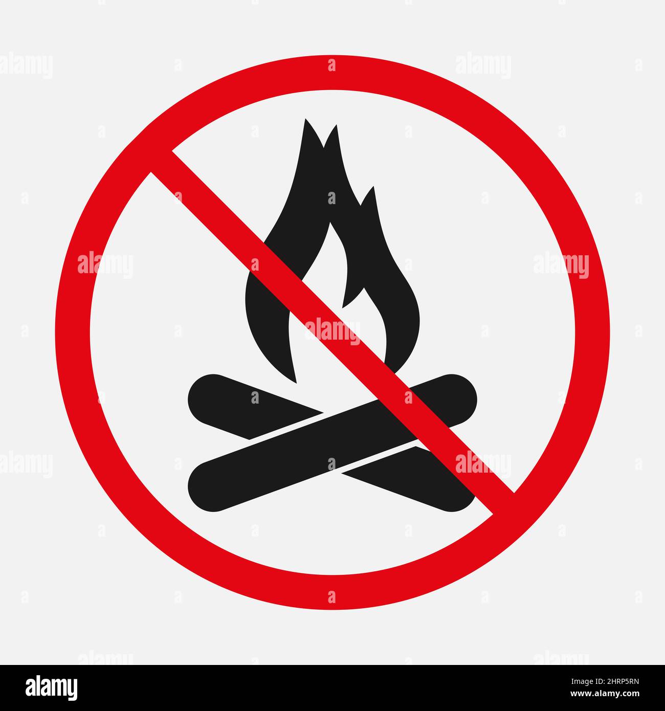 No bonfire sign vector on white background Stock Vector Image & Art - Alamy
