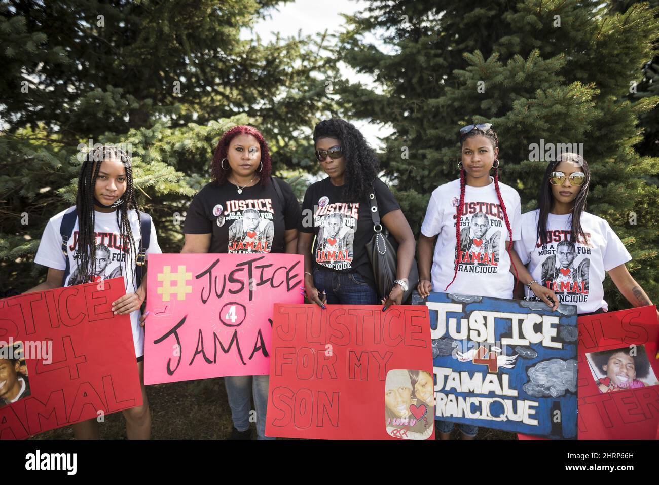 Kayla Francique, left to right, Lashana Francique, Anne Marie White ...
