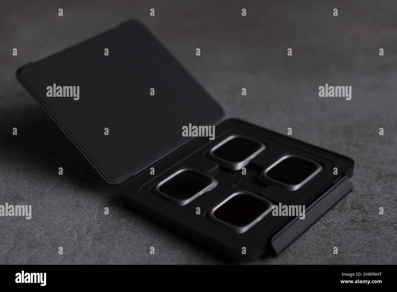 Top down rps electronics product studio still life Stock Photo - Alamy