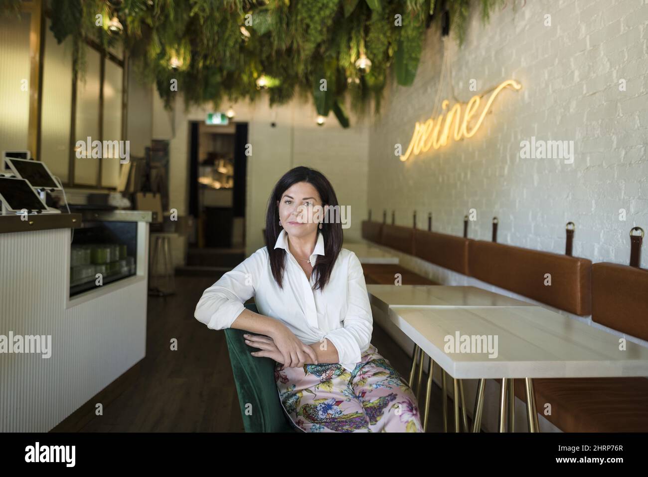 Nicki Laborie, the owner of Reyna, poses for a photograph at the ...