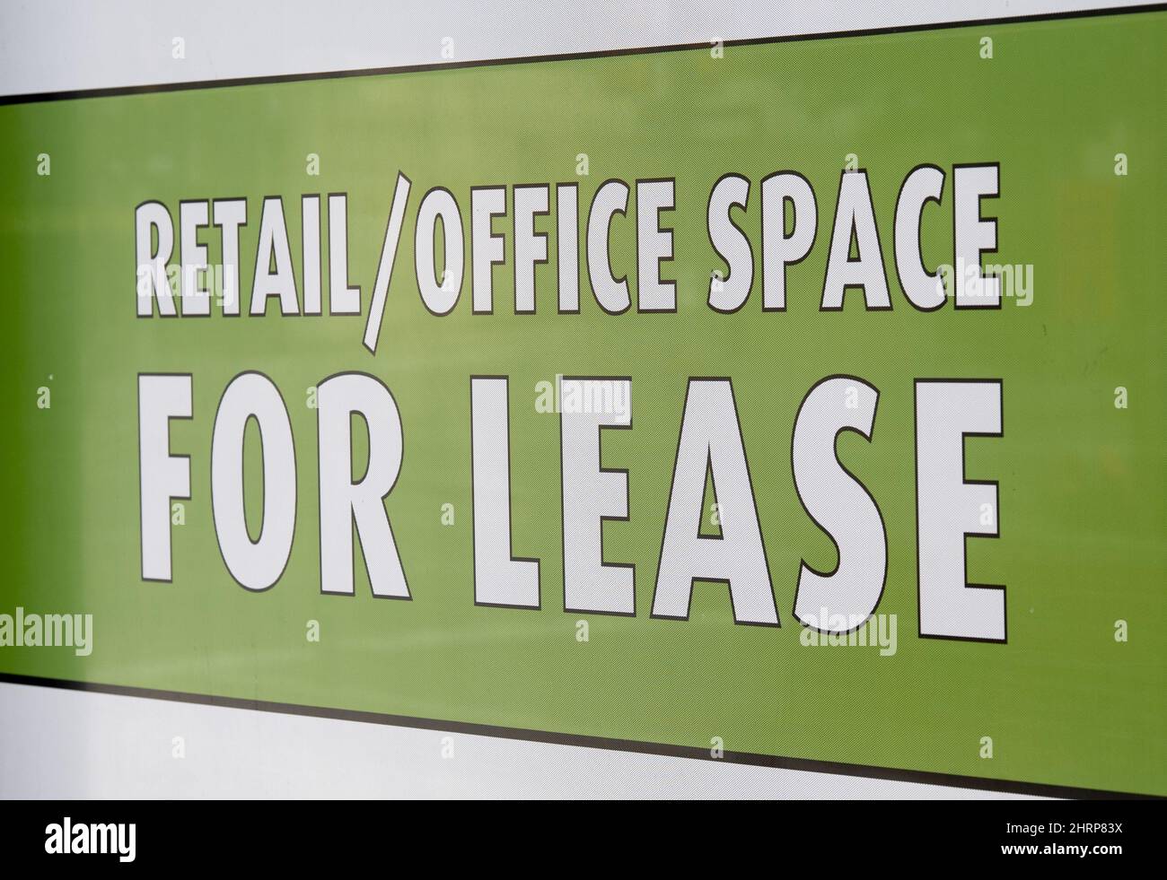A For Lease sign is seen in a commercial space Monday August 31, 2020 ...