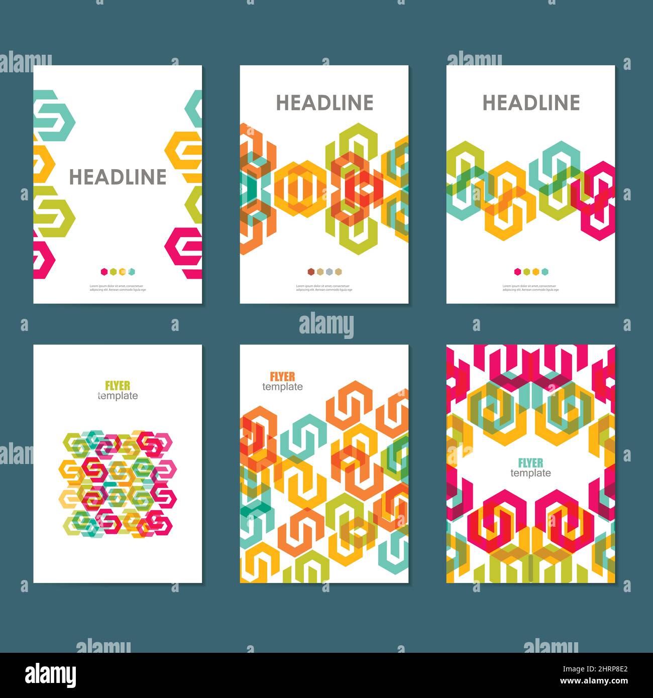 Business brochure hexagon pattern hi-res stock photography and images ...