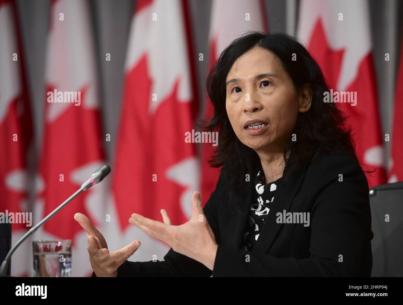 Chief Public Health Officer Dr. Theresa Tam holds a press conference on ...