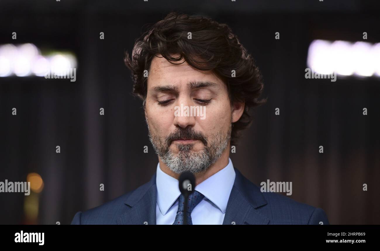 Prime Minister Justin Trudeau holds a closing press conference on the ...