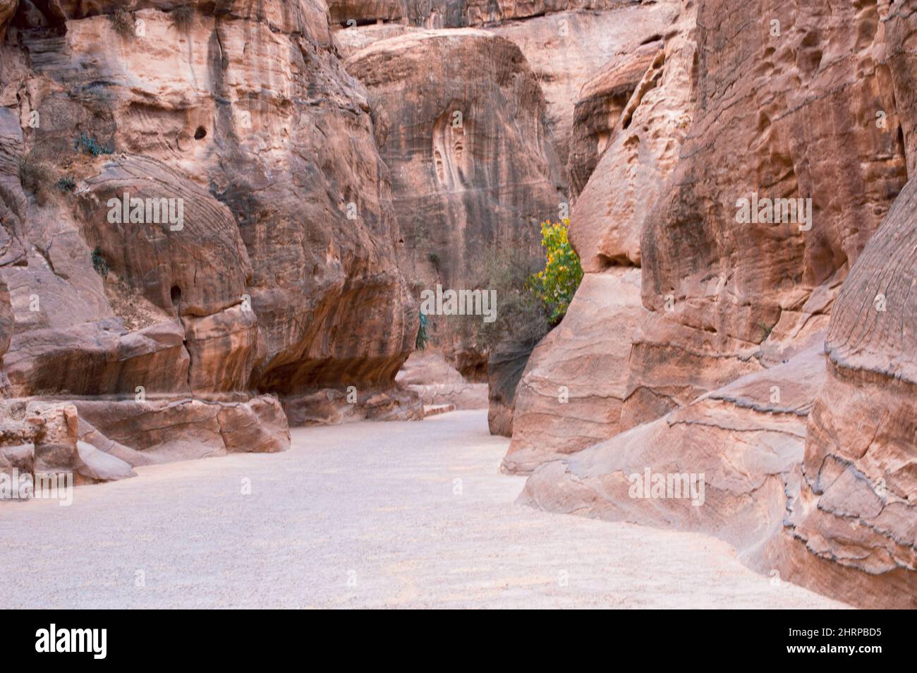 Beautiful shot of orange sandstone formations in Jordan Stock Photo - Alamy
