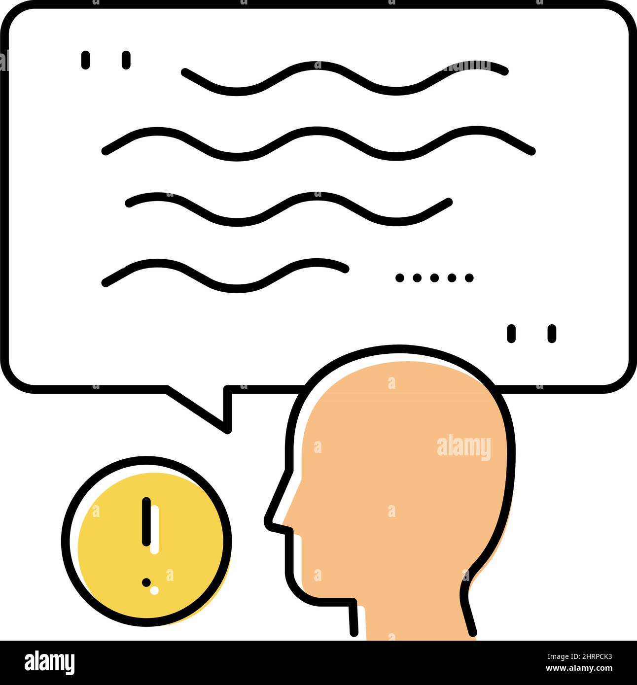 talk stroke color icon vector illustration Stock Vector Image & Art - Alamy