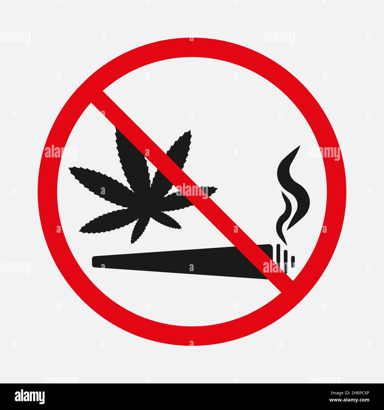 Ban on cannabis Stock Vector Images - Alamy