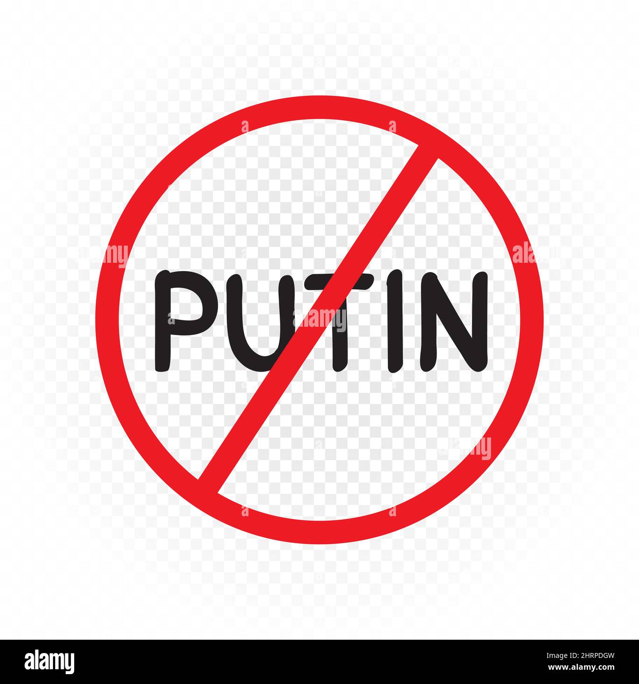 putin prohibited sign symbol sticker icon Stock Vector Image & Art - Alamy