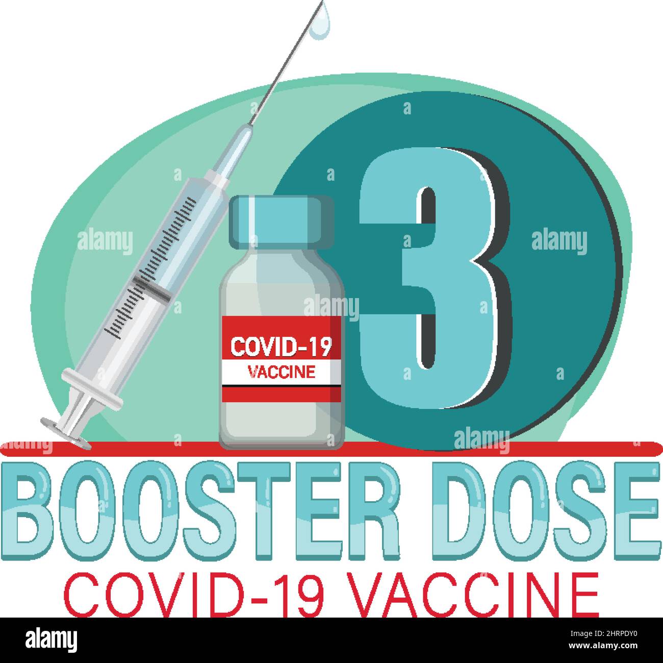 Booster shorts covid 19 vaccine logo illustration Stock Vector Image ...