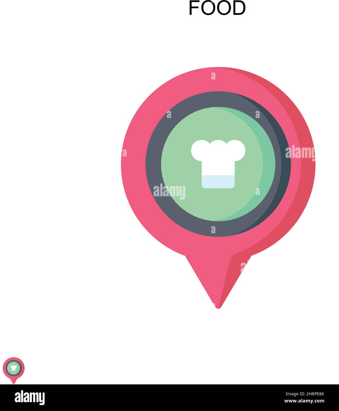 Food Simple vector icon. Illustration symbol design template for web ...