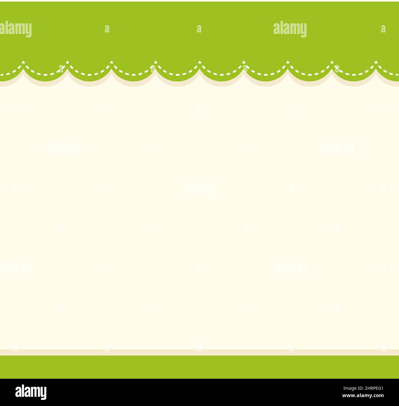 Cute blank green color border for worksheet illustration Stock Vector ...