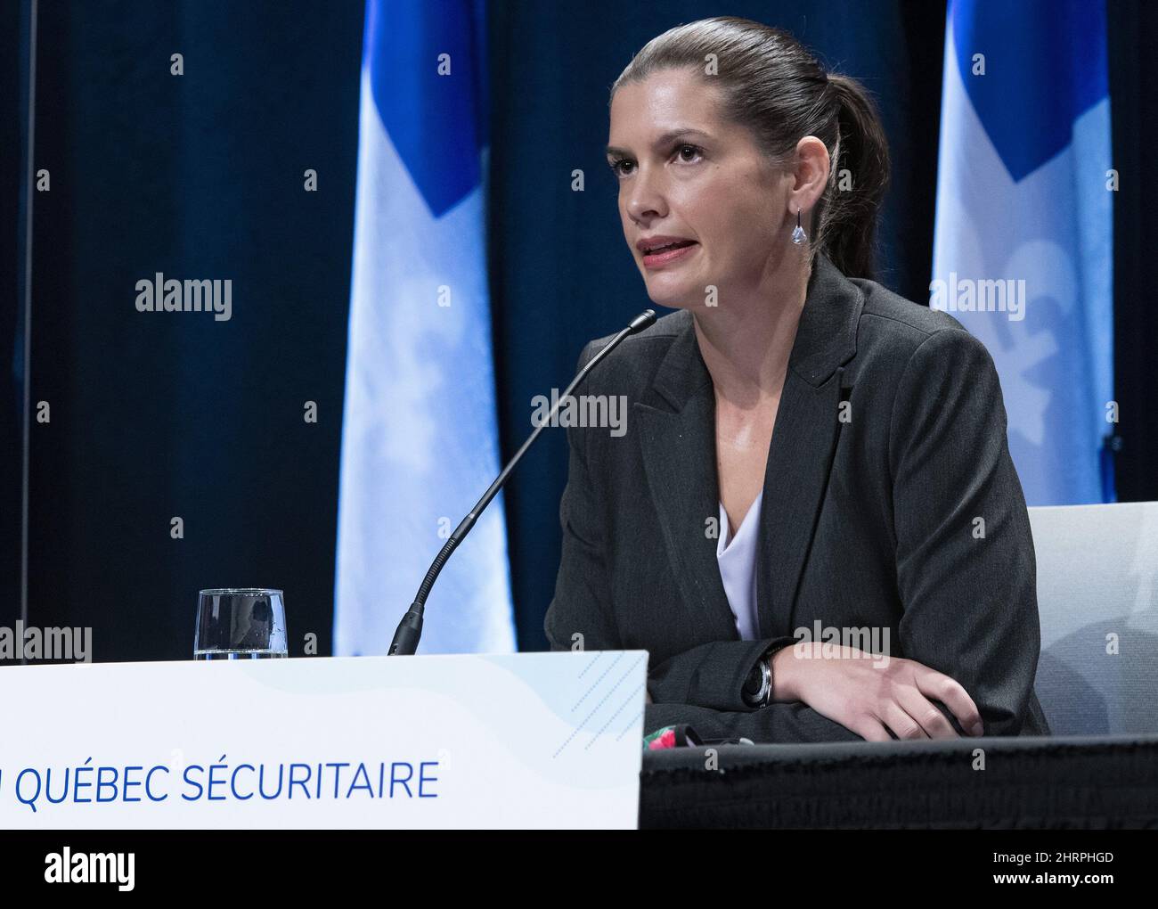 Public Security Minister Genevieve Guilbault speaks at a news ...