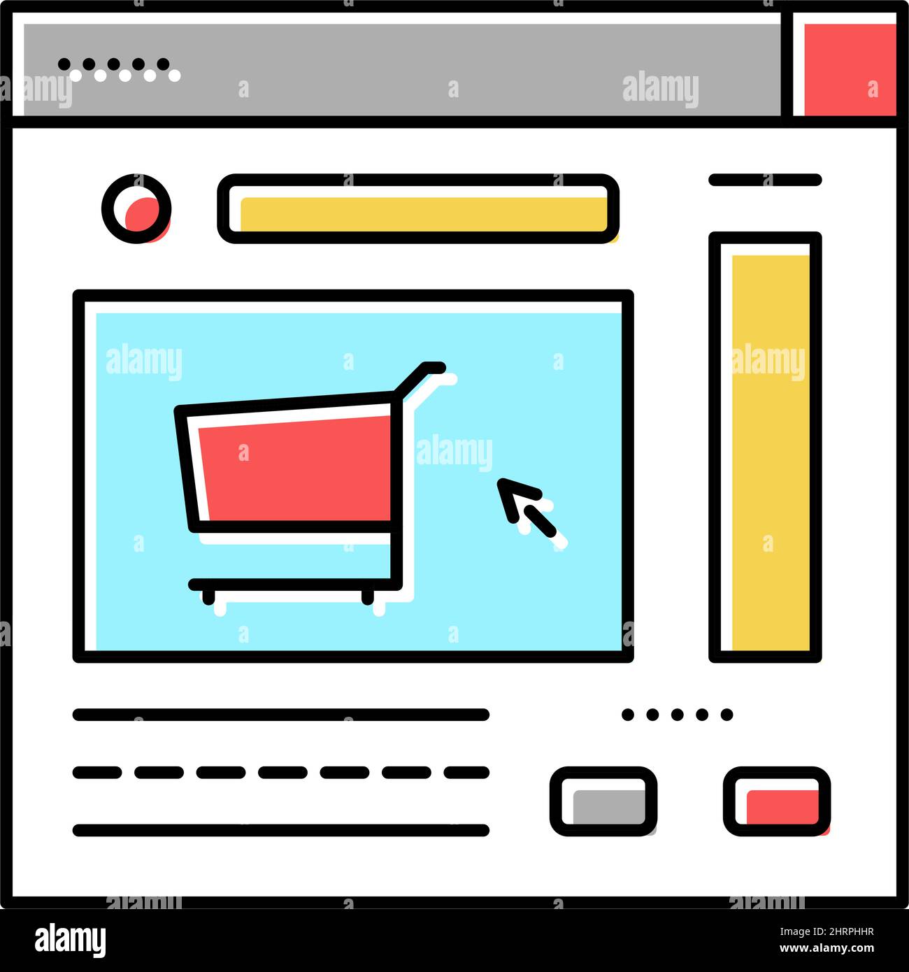 online order color icon vector illustration Stock Vector Image & Art ...