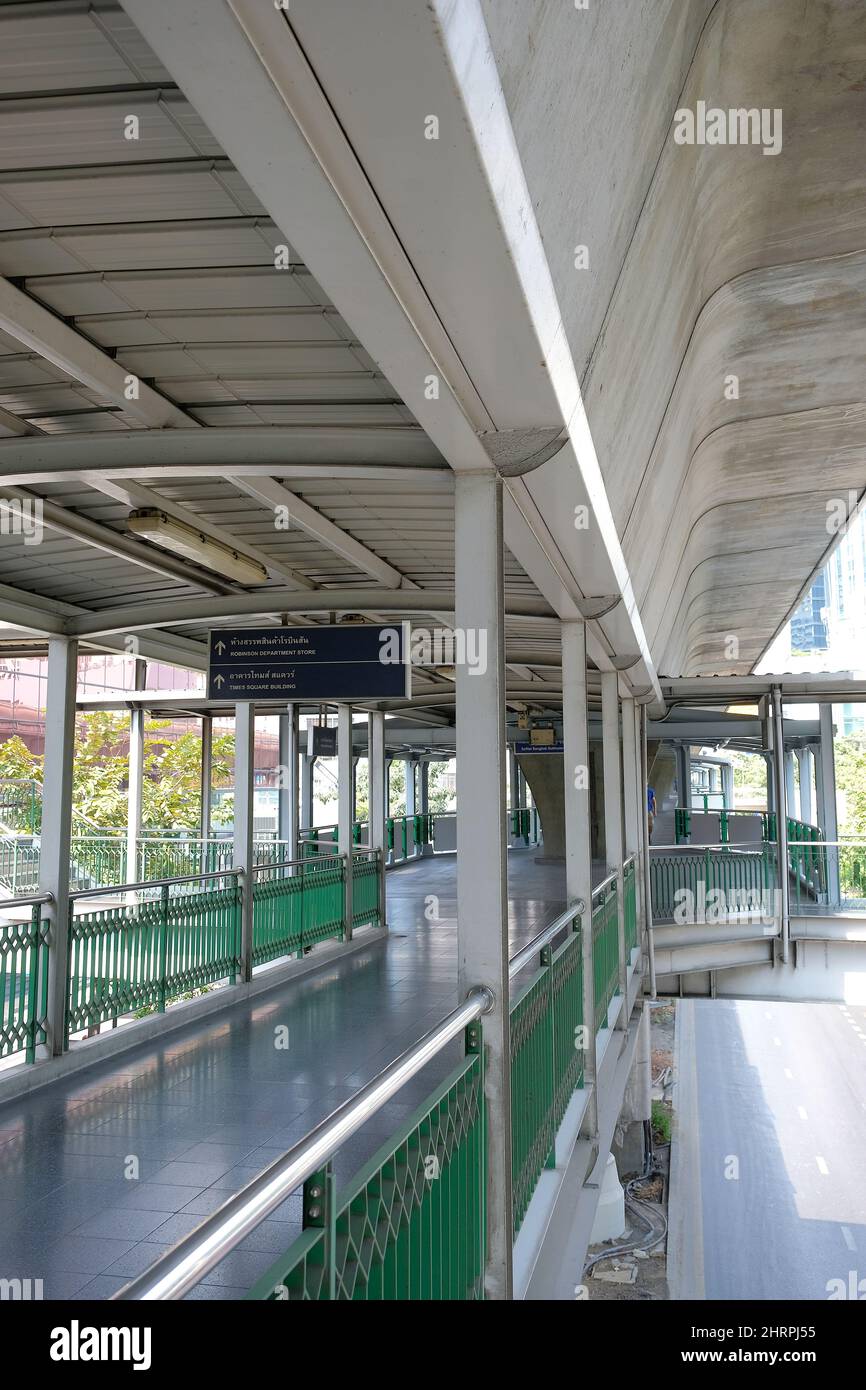 Elevated skybridge. connected to 1st level of BTS train stations ...