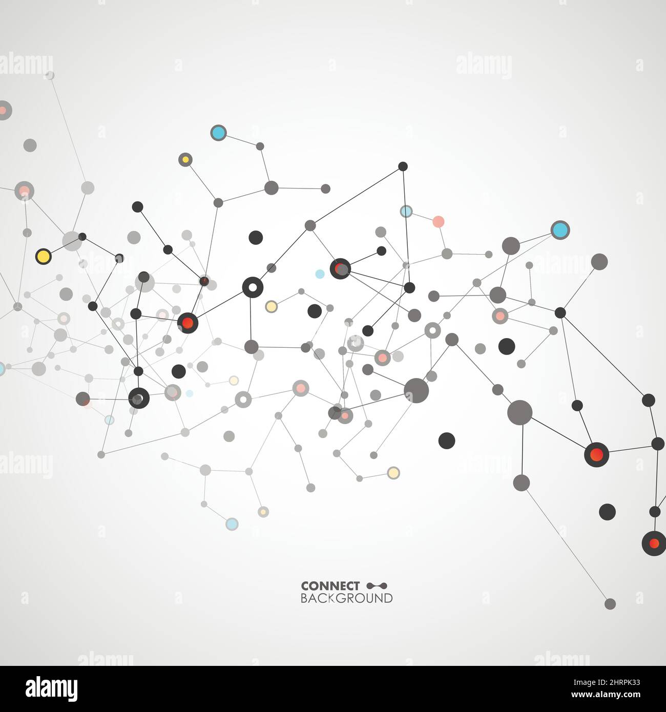 Vector illustration molecules, network and connection Stock Vector ...