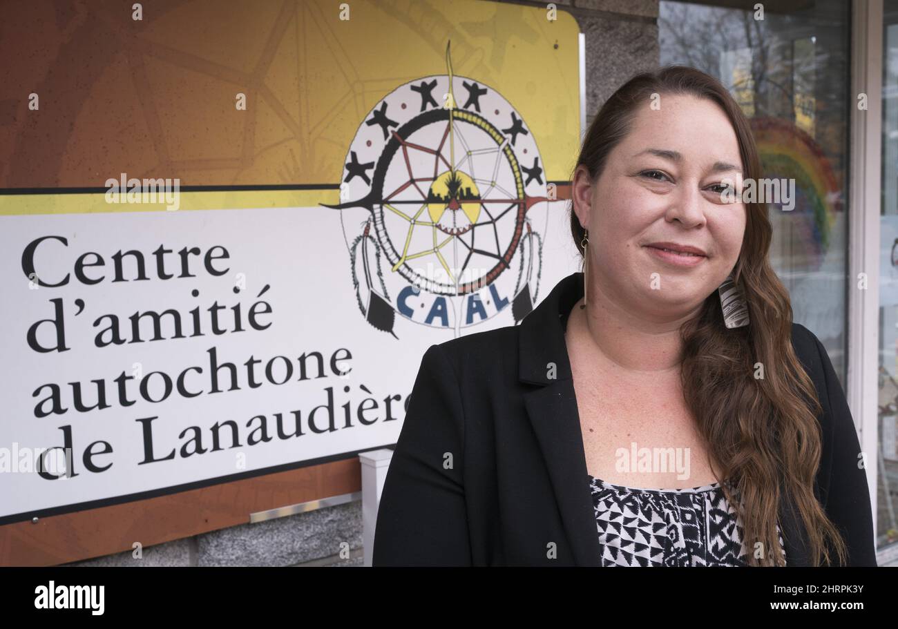 Jennifer Brazeau is seen at the Native Friendship Centre of Lanaudiere ...