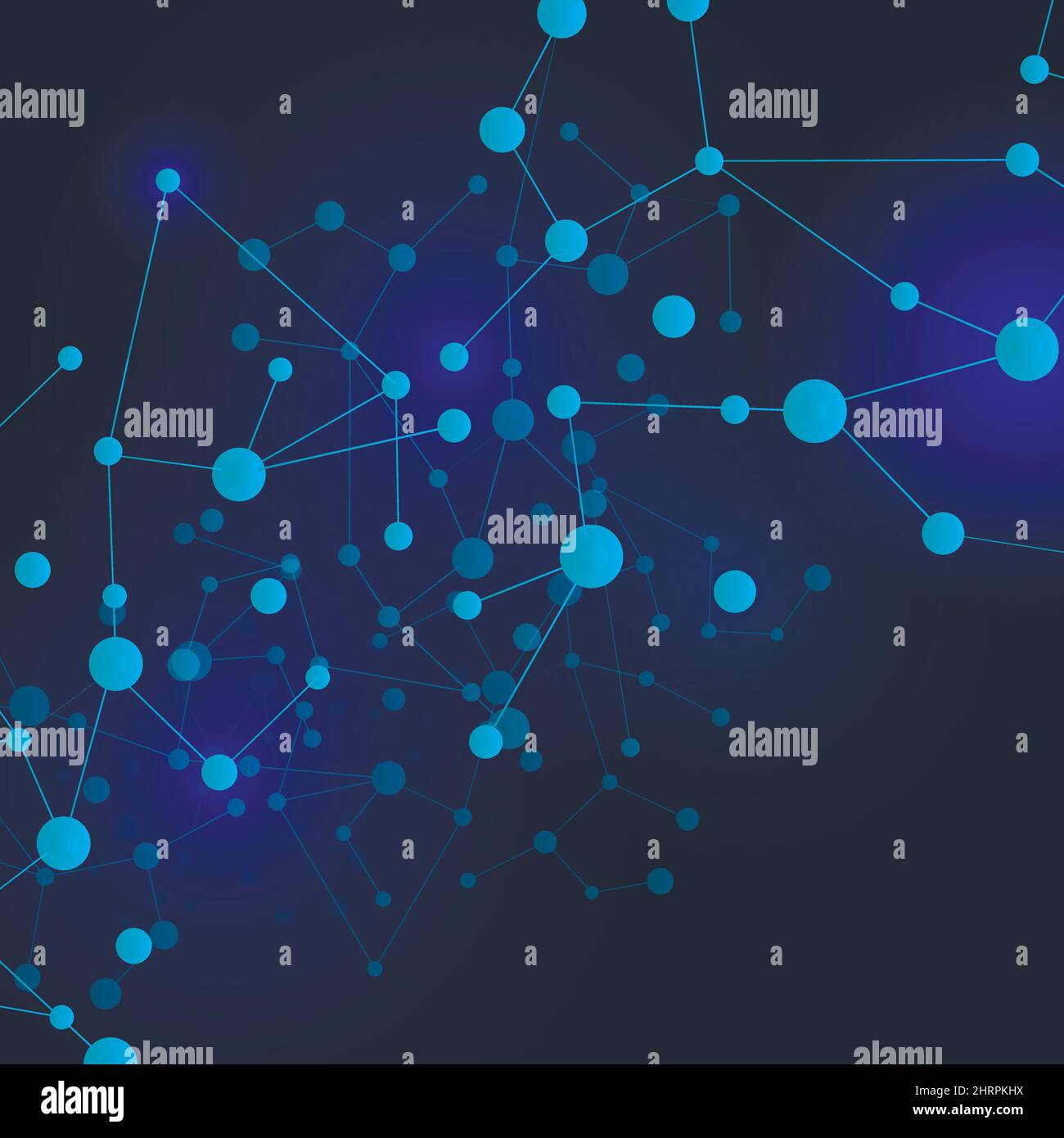 Connect blue lines. Abstract technology glowing line and dots Stock ...