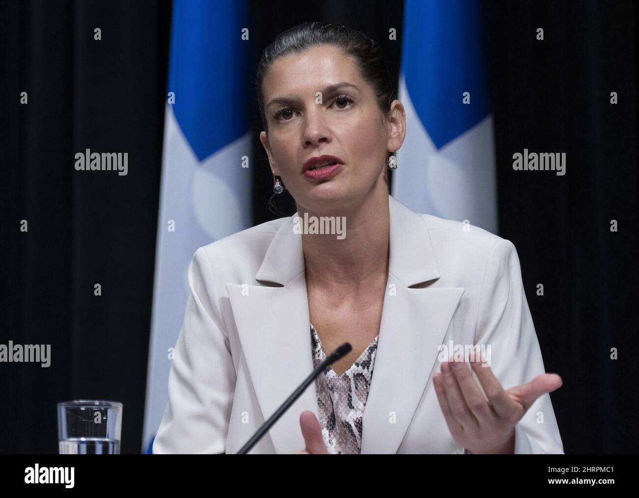 Quebec Deputy Premier and Public Security Minister Genevieve Guilbault ...