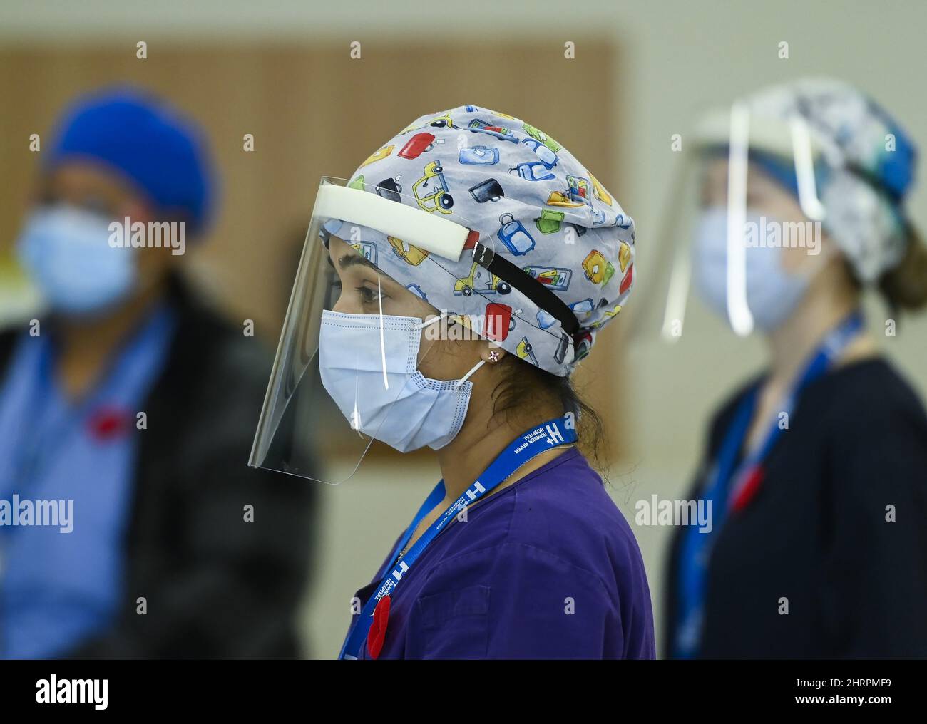 Respiratory registered nurse Angeline Kurian, who works on a COVID-19 ...