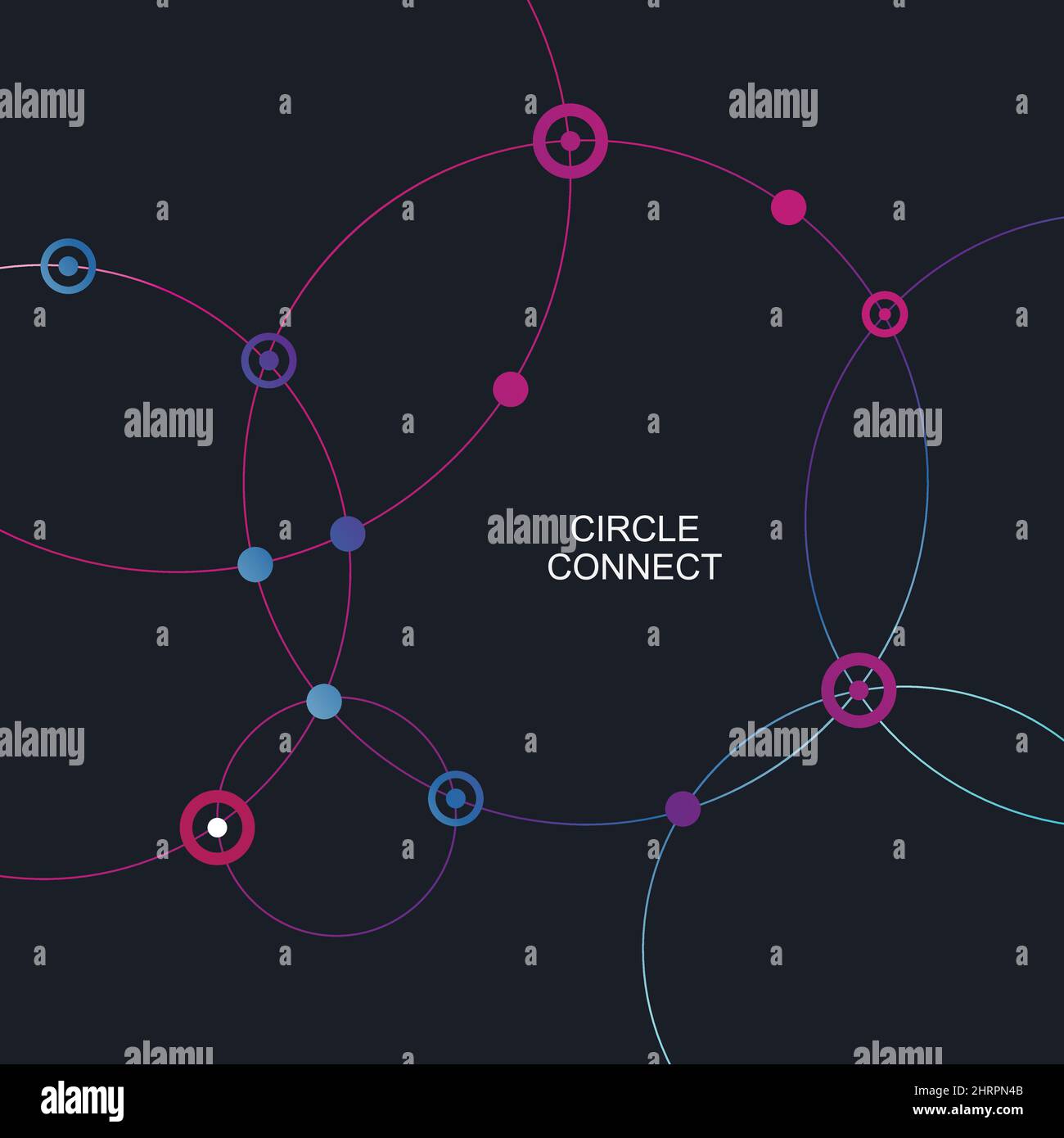 Network template. Digital background with connections circle Stock ...